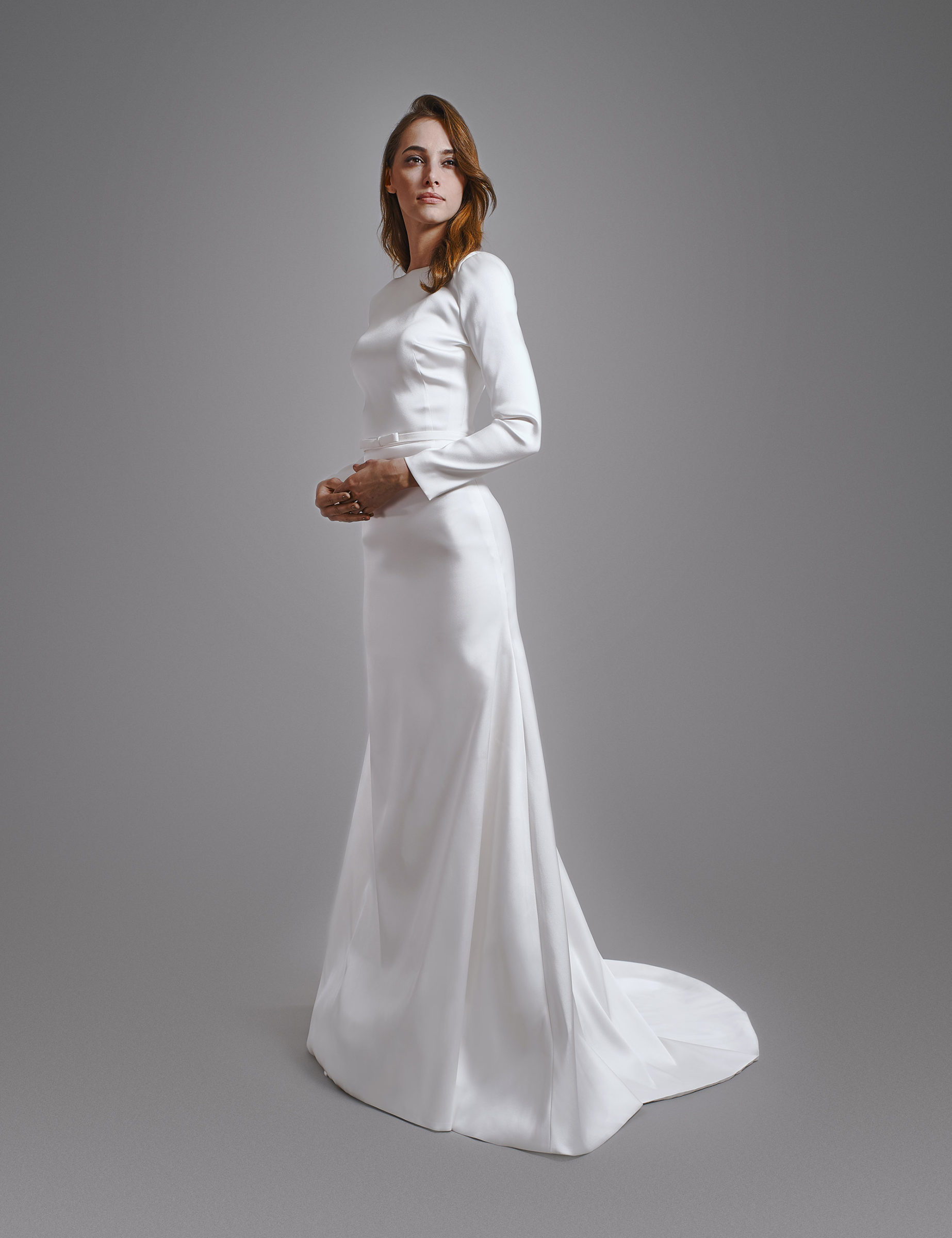 Simple elegant minimal wedding dress Maiden Wedding Dress