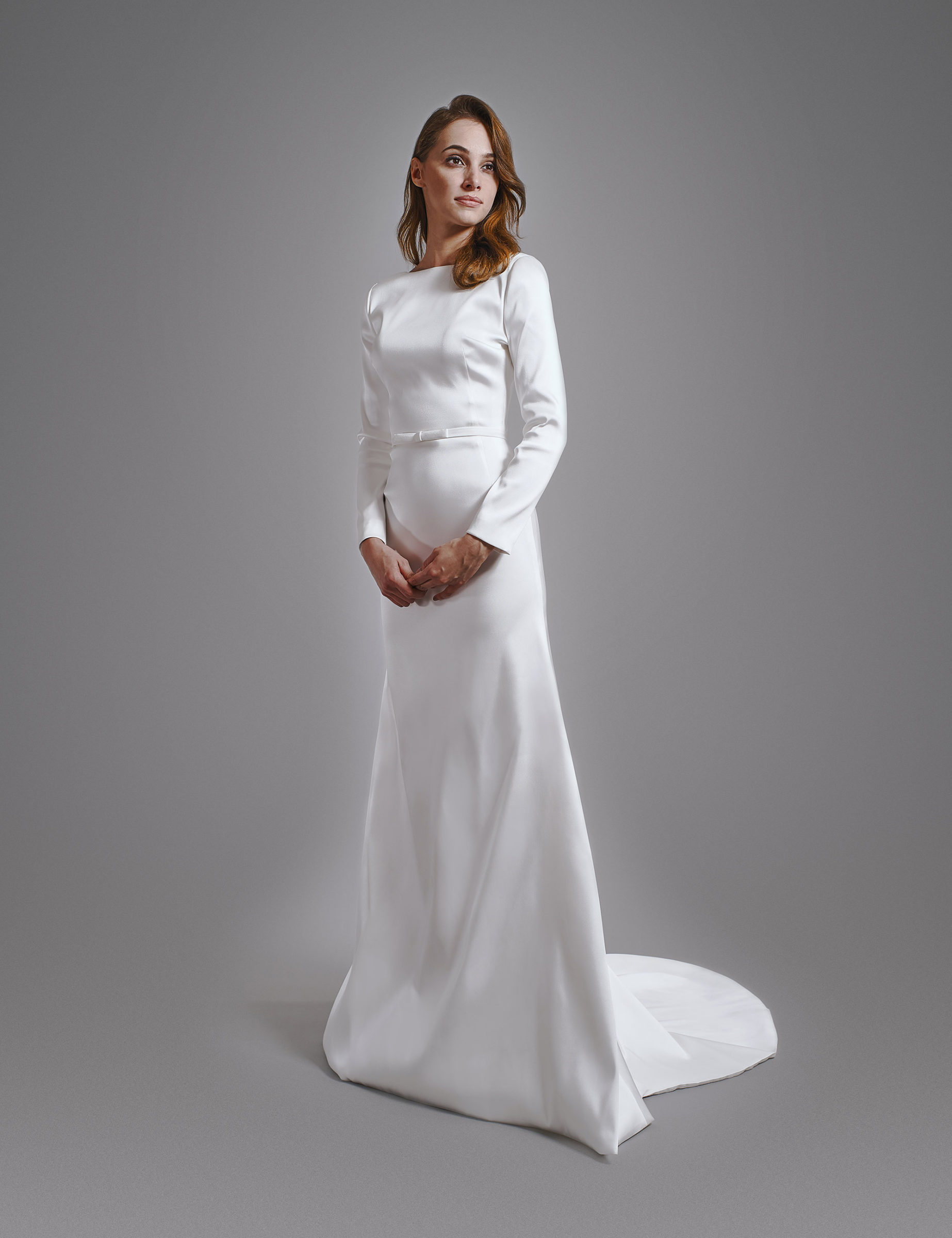 Simple elegant minimal wedding dress Maiden Wedding Dress